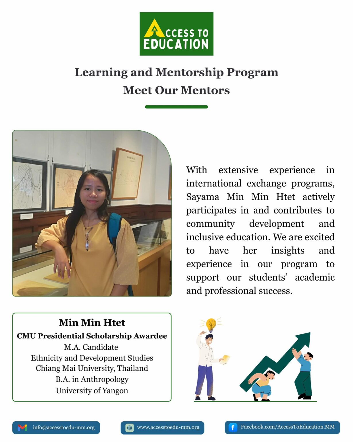 Meet Sayarma Min Min Htet - Access to Education Myanmar